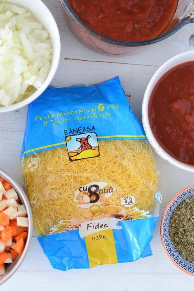 Baneasa Fidea scurta cu 8 oua 250g - Total Blue