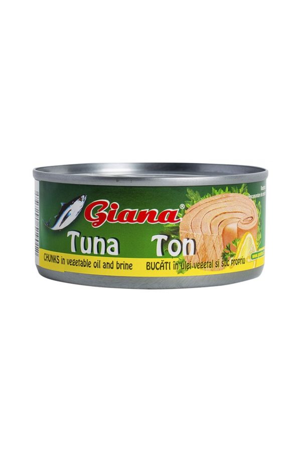 Conserva de ton bucati in ulei vegetal si suc propriu Giana 170g ...