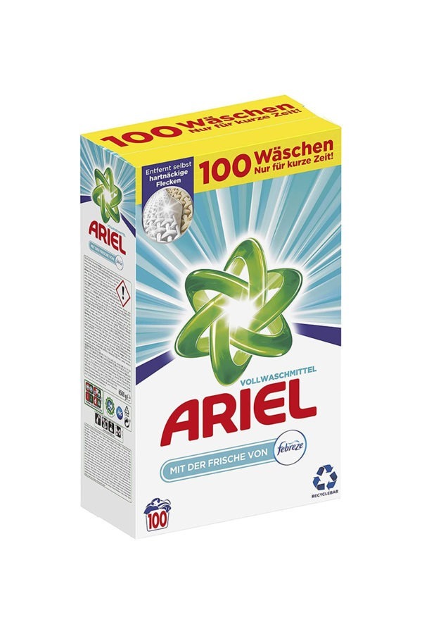 Ariel Pudra Febreze 100 spalari 6,5 kg - Total Blue