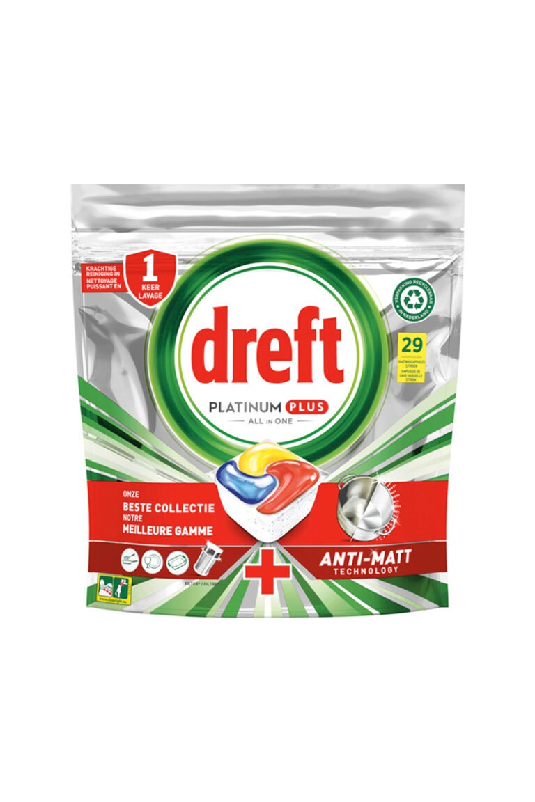 Dreft Platinum Plus tablete masina de spalat vase lamaie 29 bucati ...