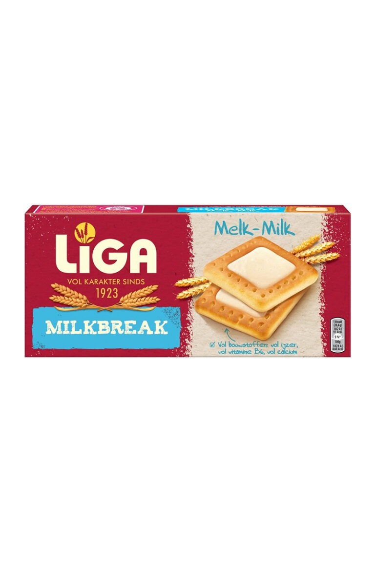 Liga Milkbreak koeken melk 245 g - Total Blue