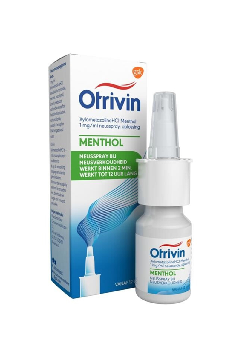 Otrivin Menthol Xylometazoline HCI 1 MG / ML Neusspray 10 ml - Total Blue
