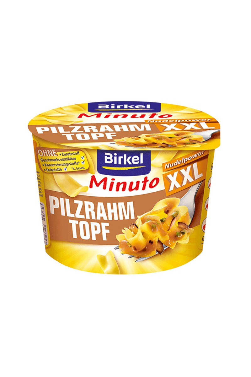 Birkel Minuto XXL noodles in sos cremos de ciuperci de padure, 78 g ...